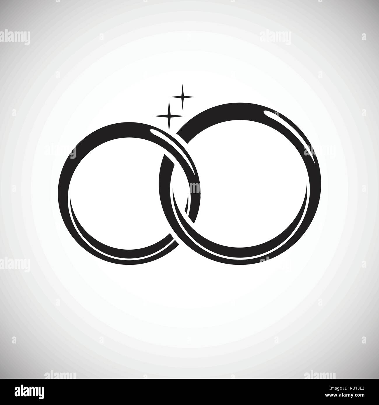 Ring icon on white background for graphic and web design, Modern simple ...