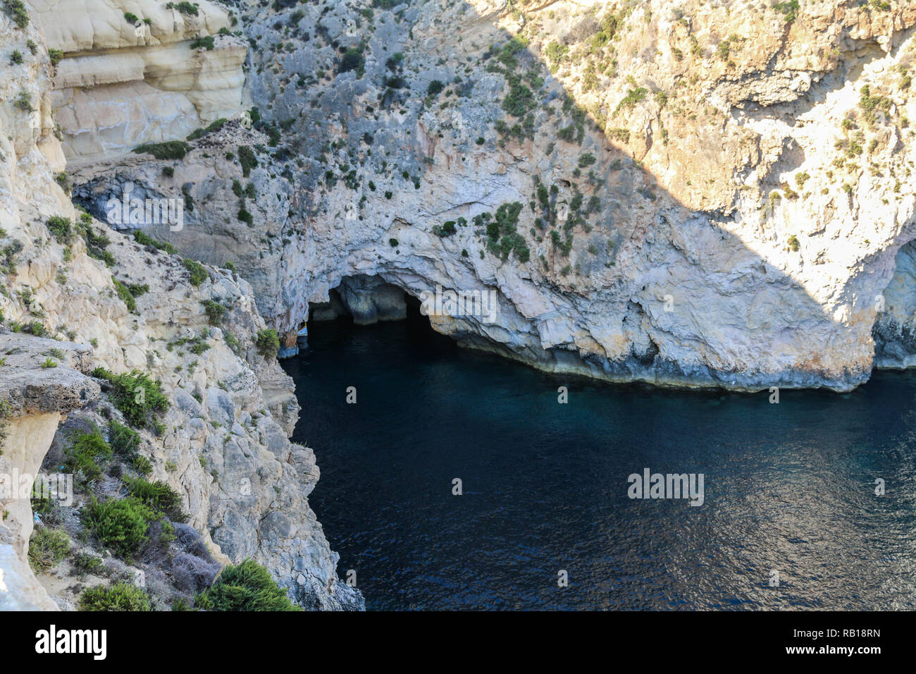 Blue grotto sea caves malta hi-res stock photography and images - Alamy