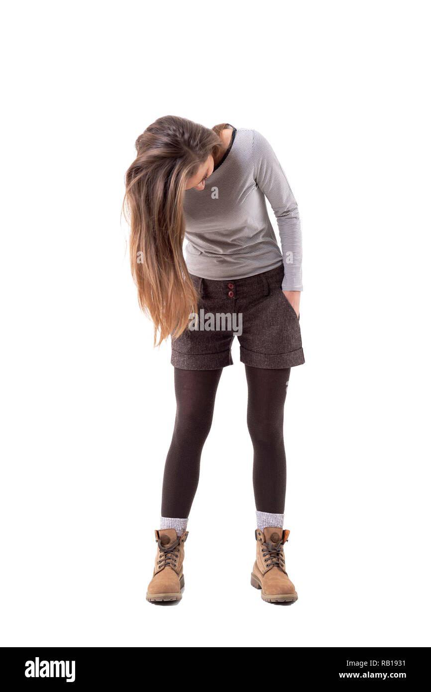 Girl Bent Down