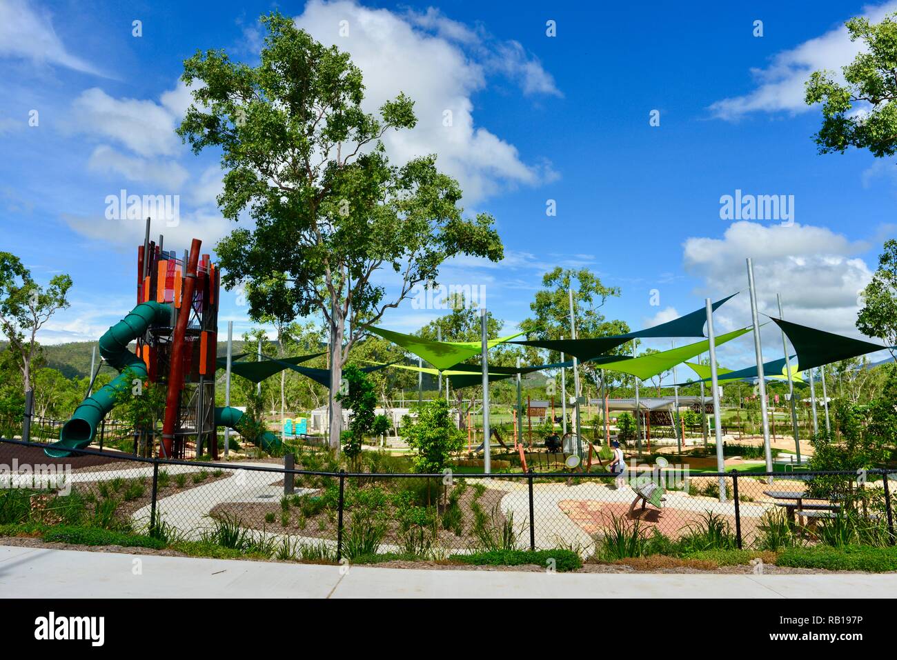 A large slide integrated into a forest natural setting, Wadda Mooli ...