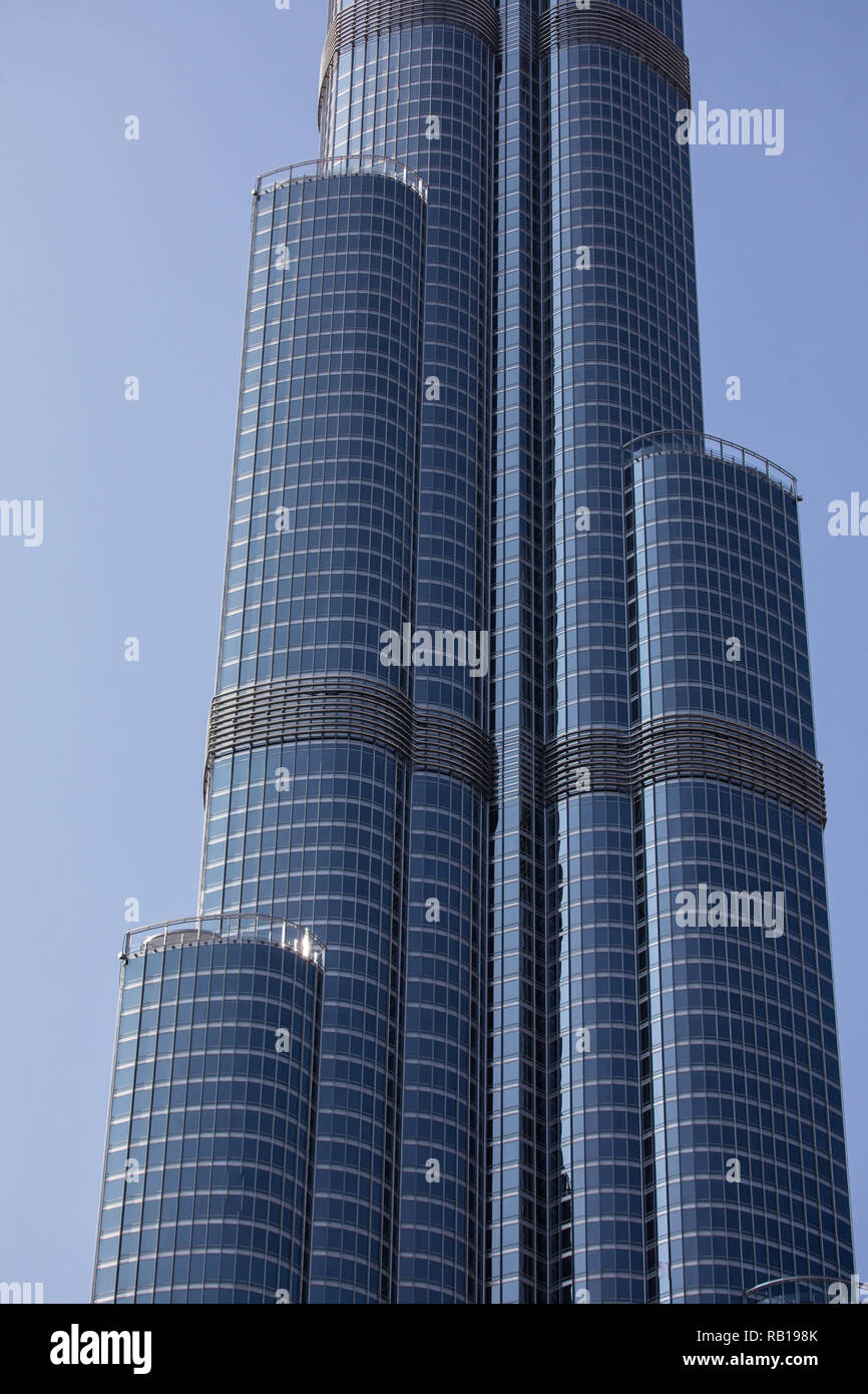 Dubai, United Arab Emirates - October 2018: Close up photo of Burj ...
