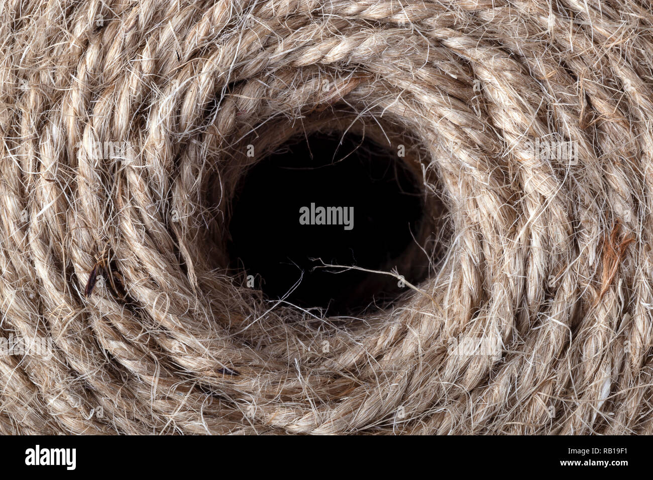 Natural jute rope, close-up background image Stock Photo - Alamy