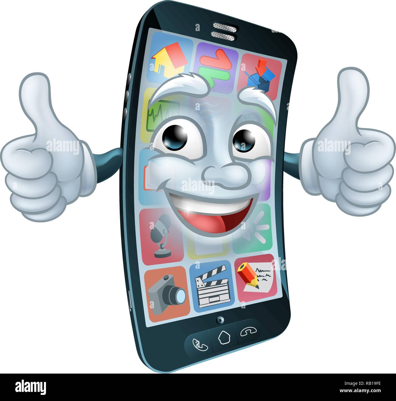 Cell phone icons hi-res stock photography and images - Alamy