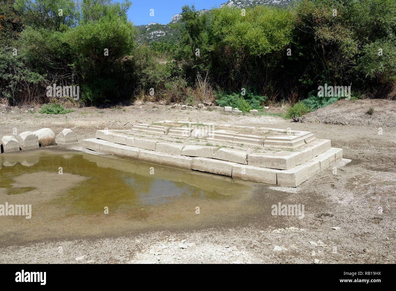 Hellenistic altar to Artemis, at the ancient Greek sanctuary of Apollo ...
