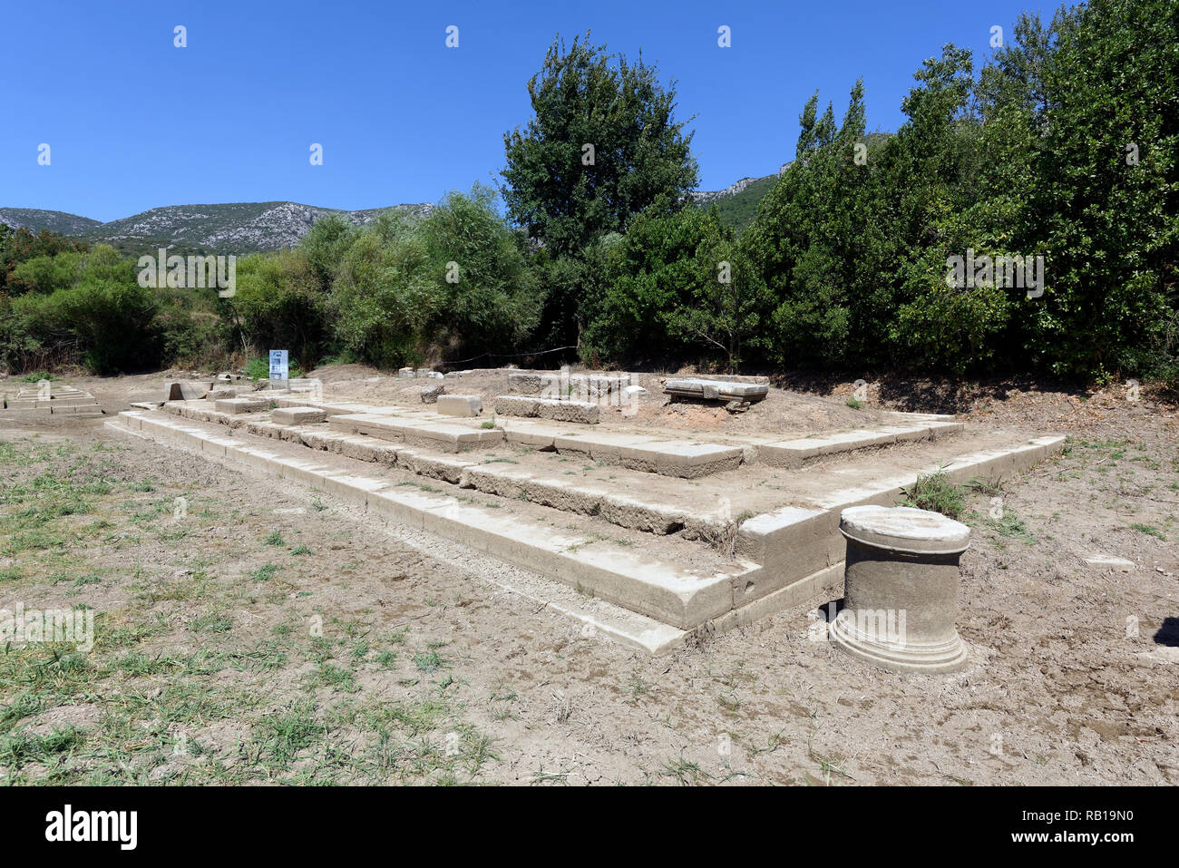Hellenistic altar of Apollo at the ancient Greek sanctuary of Apollo of ...