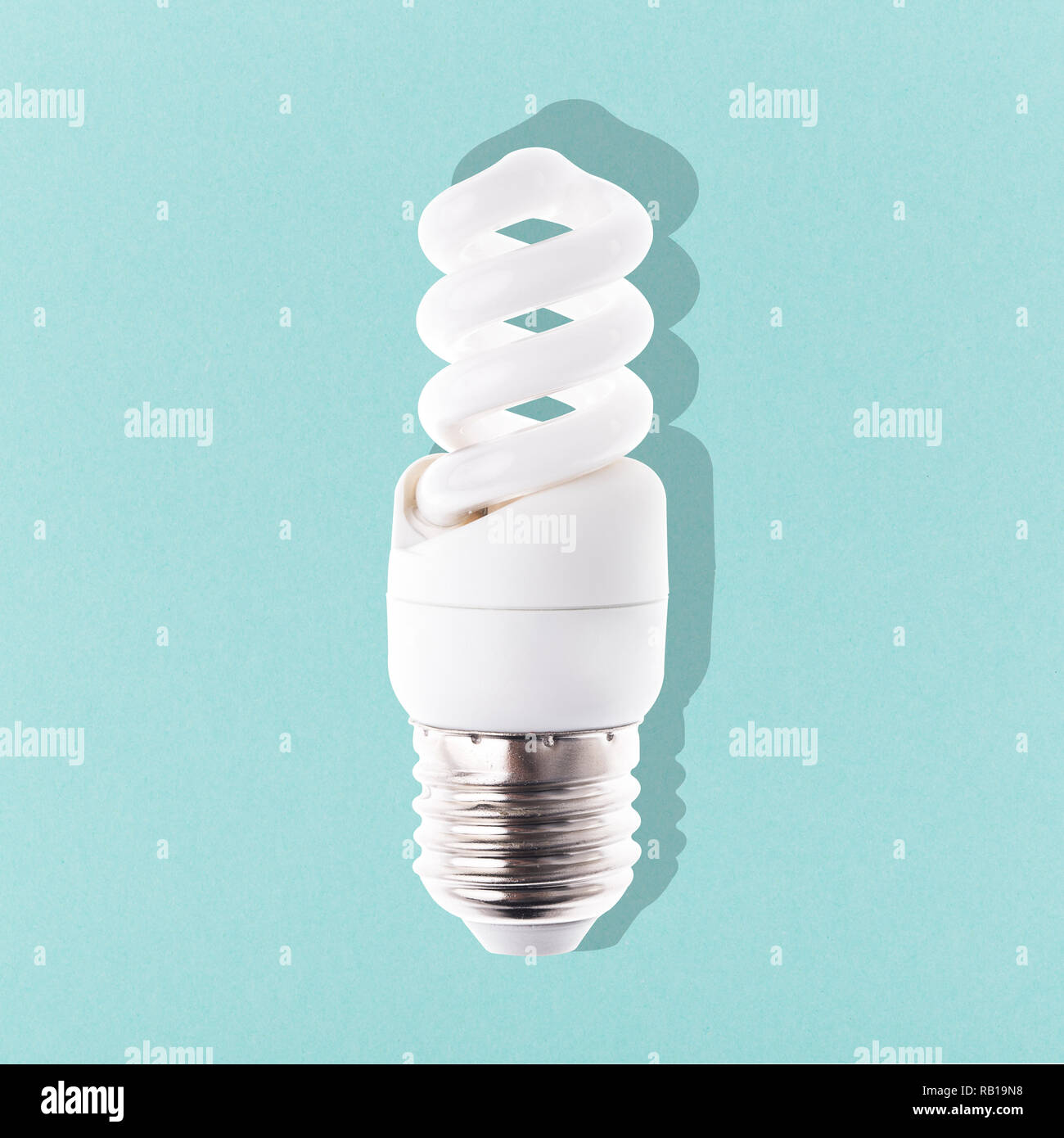 Light bulb with blue background hi-res stock photography and images - Alamy