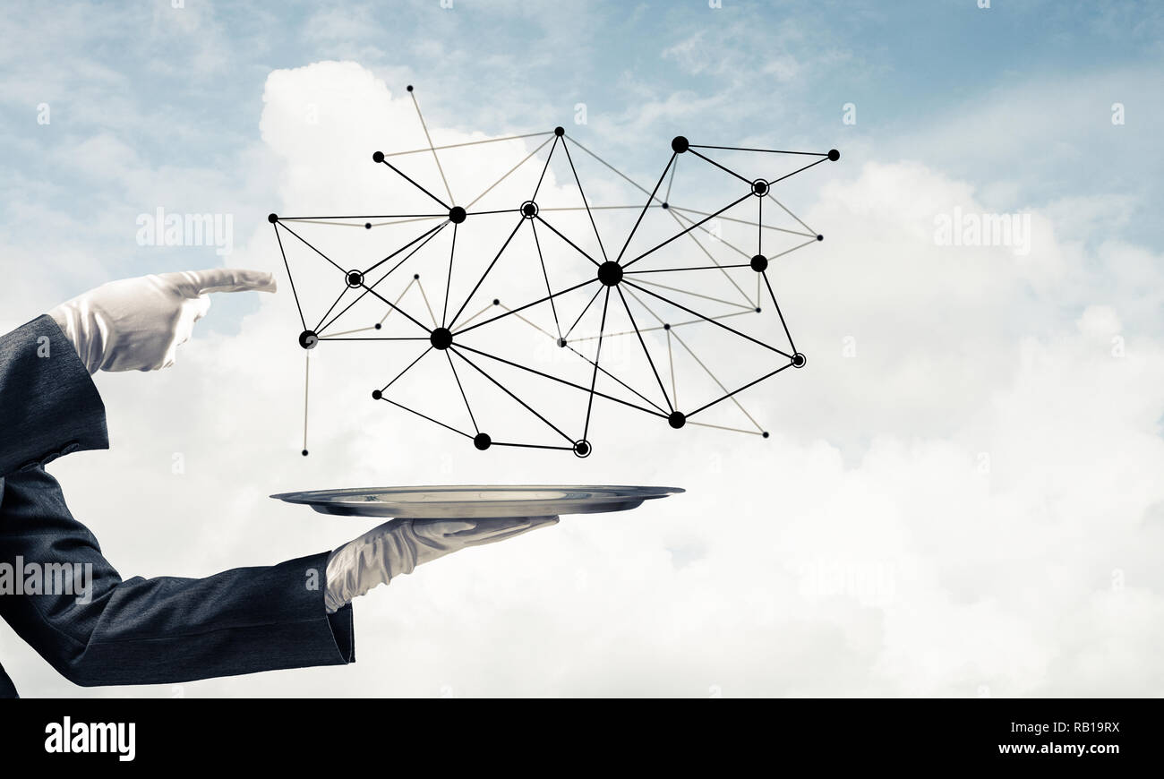 Presenting modern wireless technologies Stock Photo - Alamy