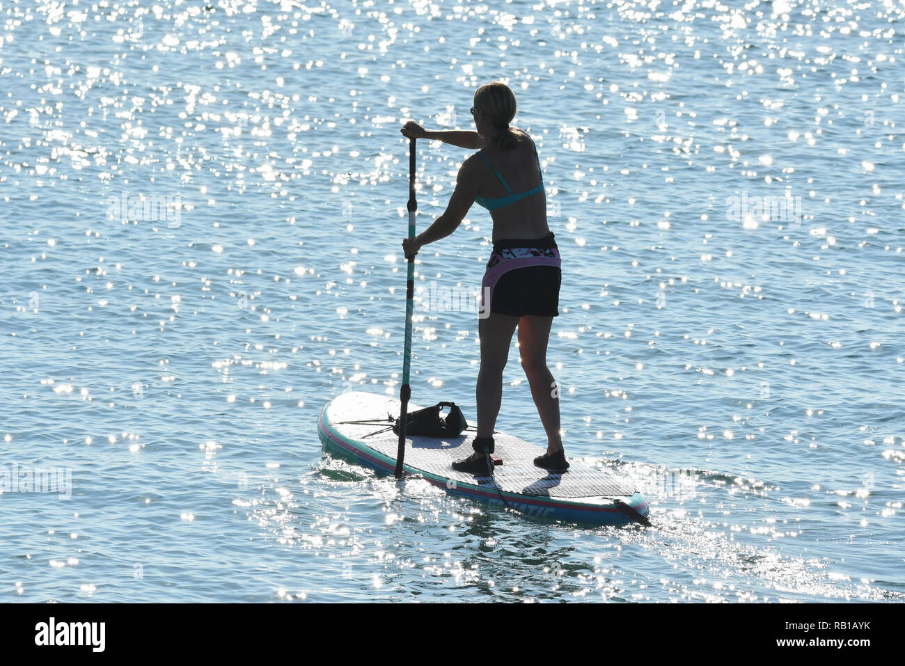 Paddle Boarder High Resolution Stock Photography and Images - Alamy