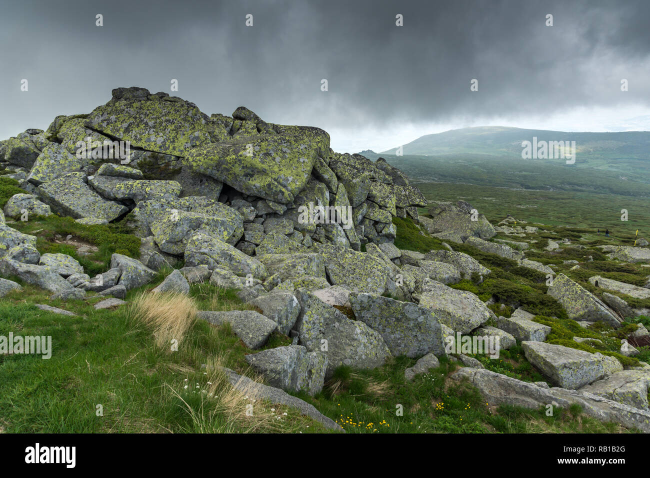 Landscape of Vitosha Mountain from Cherni Vrah Peak, Sofia City Region ...