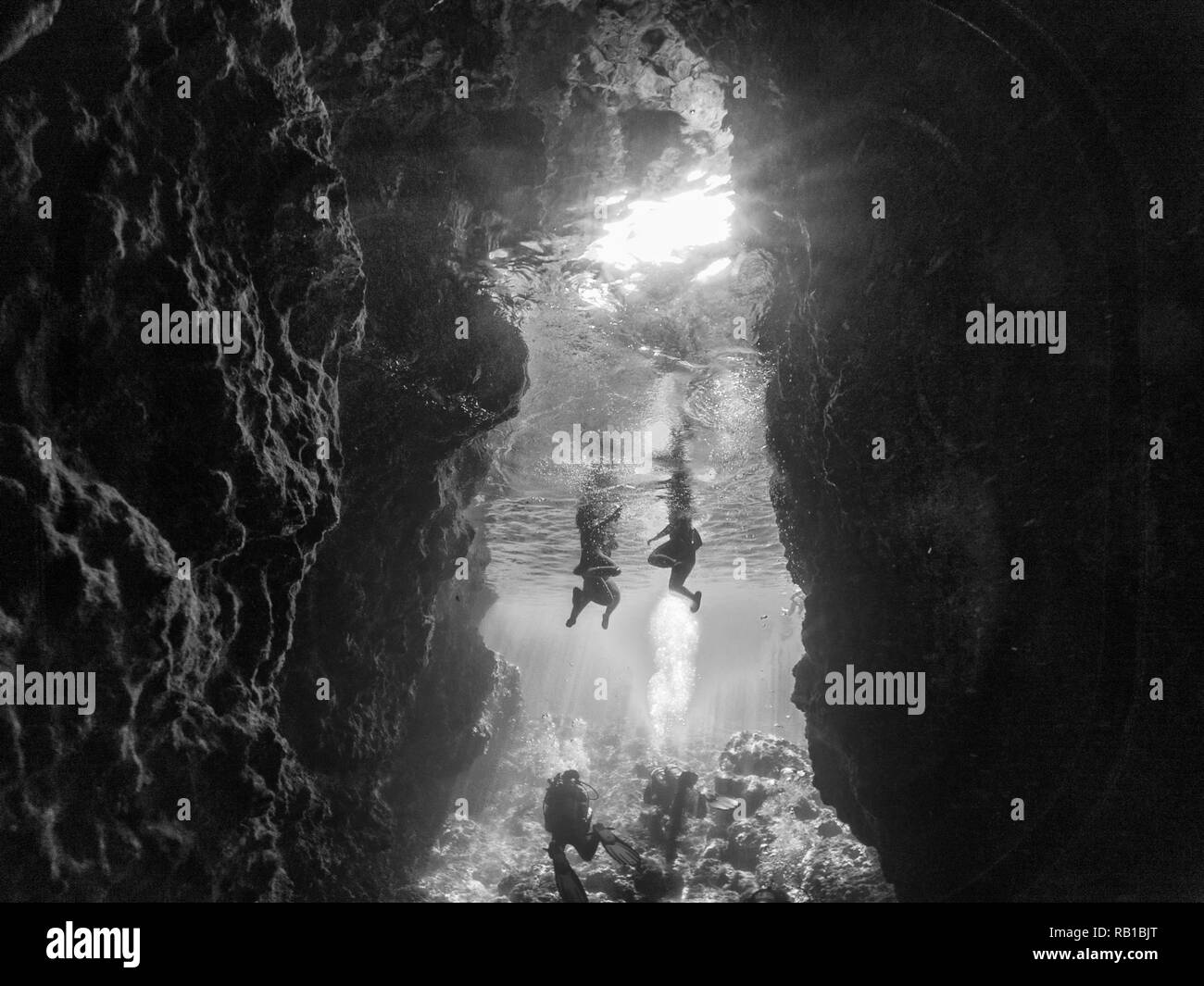 People swimming in the Crystal Lagoon in Comino, Malta Stock Photo - Alamy