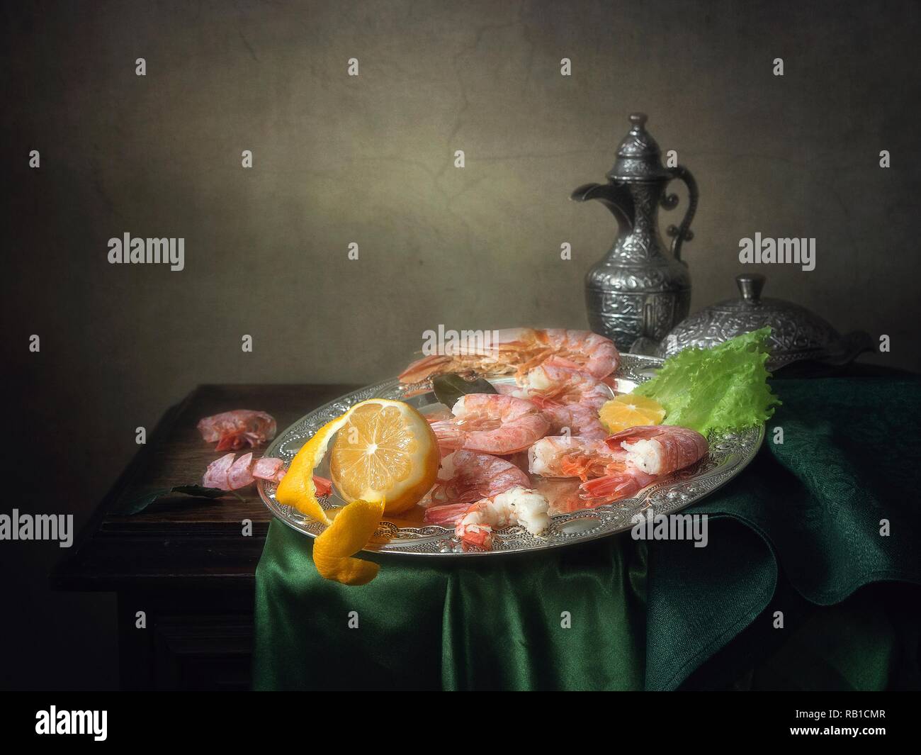 Still life with sea food Stock Photo - Alamy