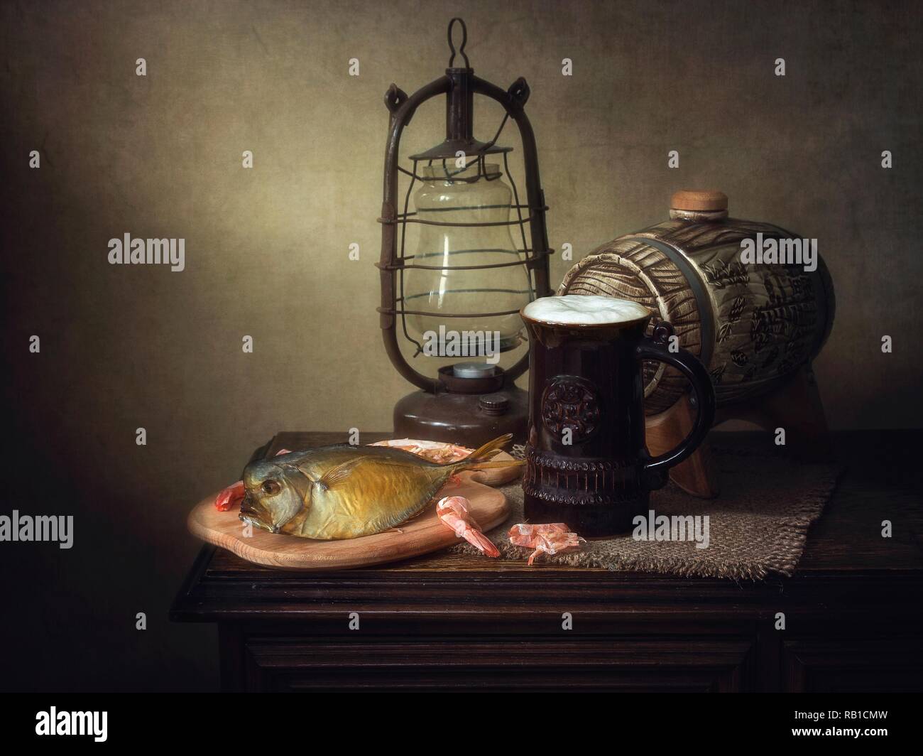 Still life with beer Stock Photo - Alamy