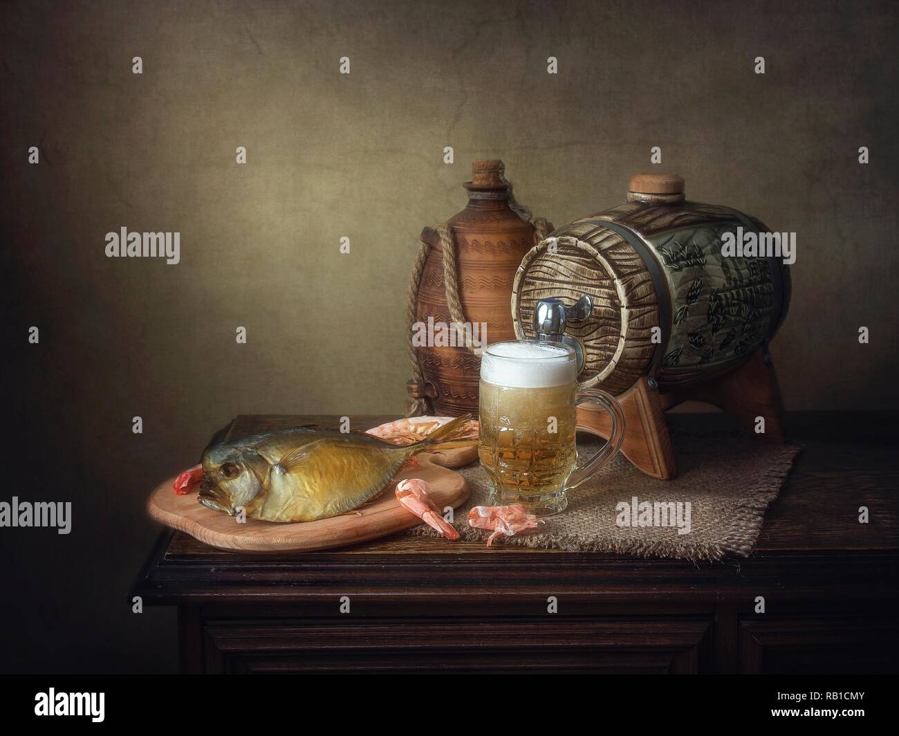 Still life with beer Stock Photo - Alamy