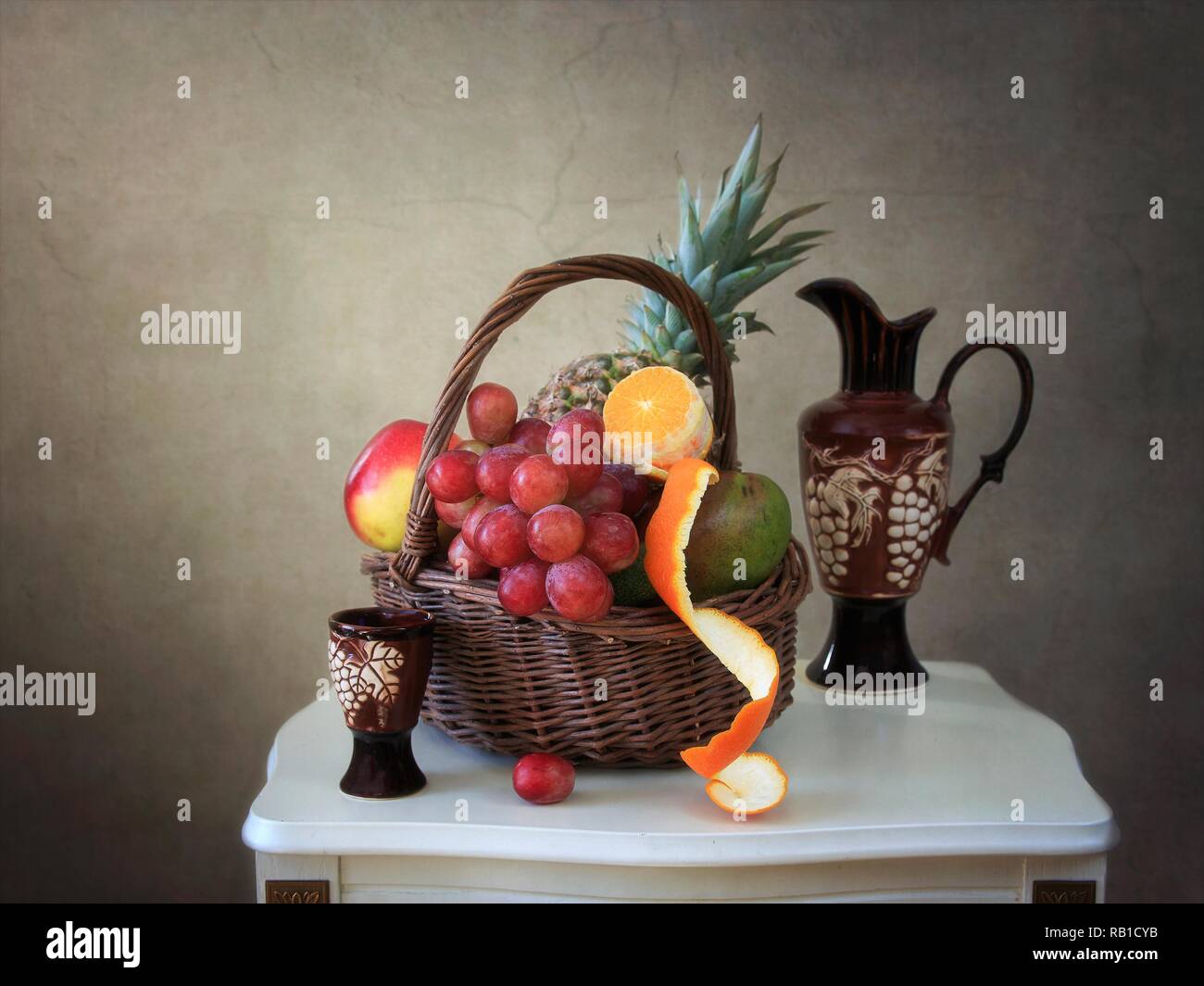 Still life with fruits Stock Photo - Alamy