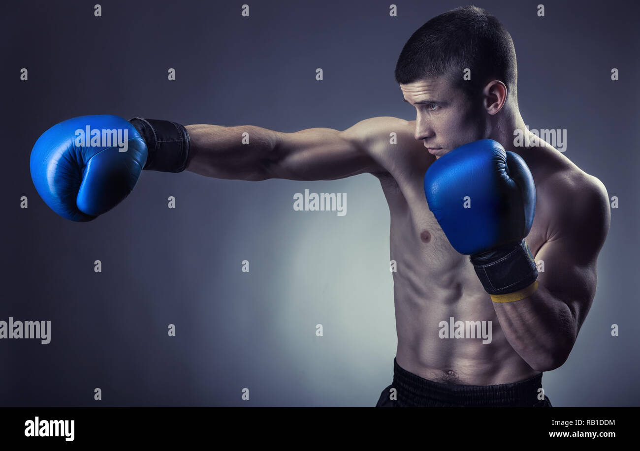 Boxing glove and face and punch hi-res stock photography and images - Alamy