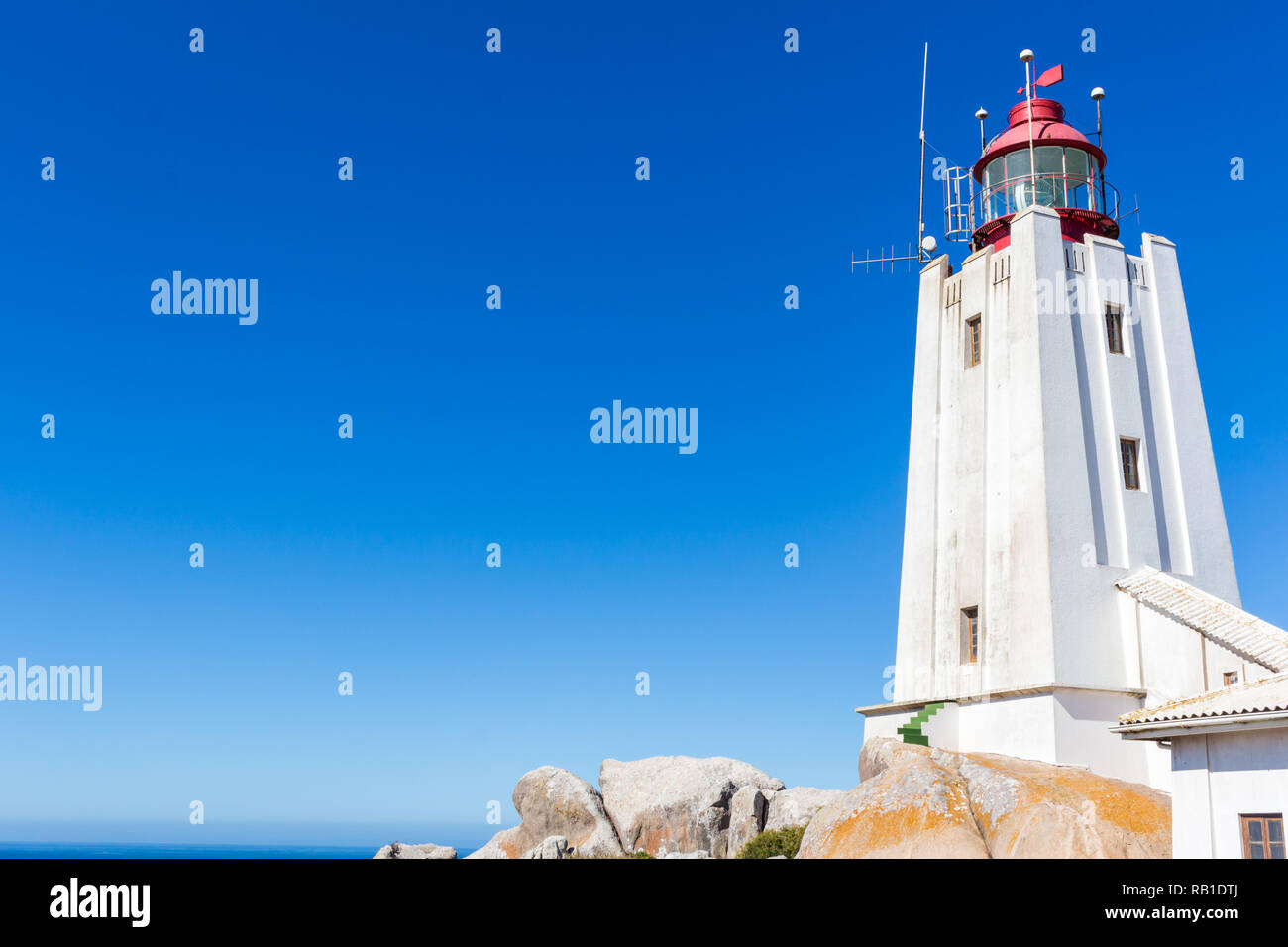 Cape Columbine lighthouse at Tietiesbaai near Paternoster, West Coast ...