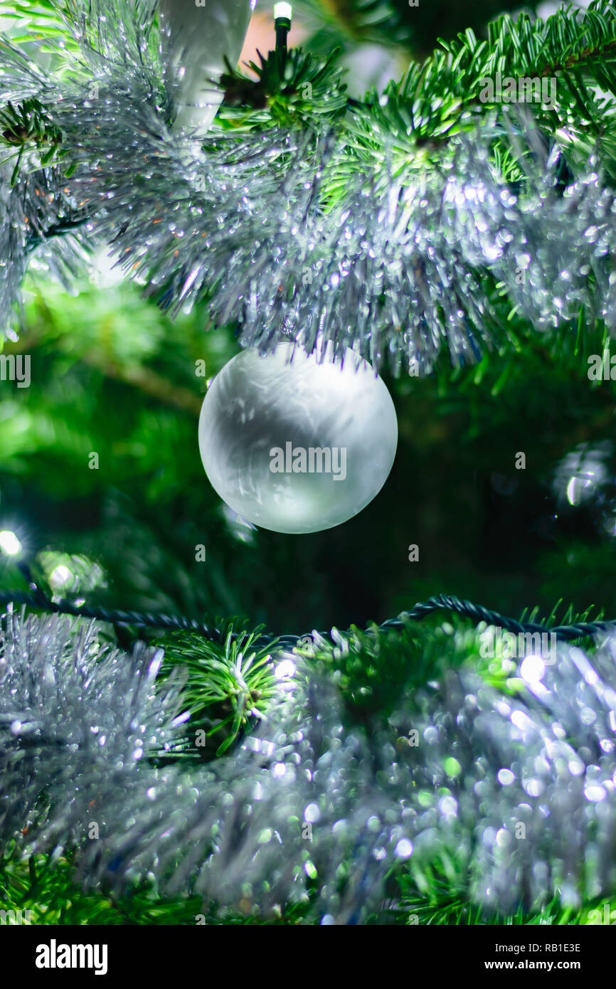 Silver glass ball hi-res stock photography and images - Alamy