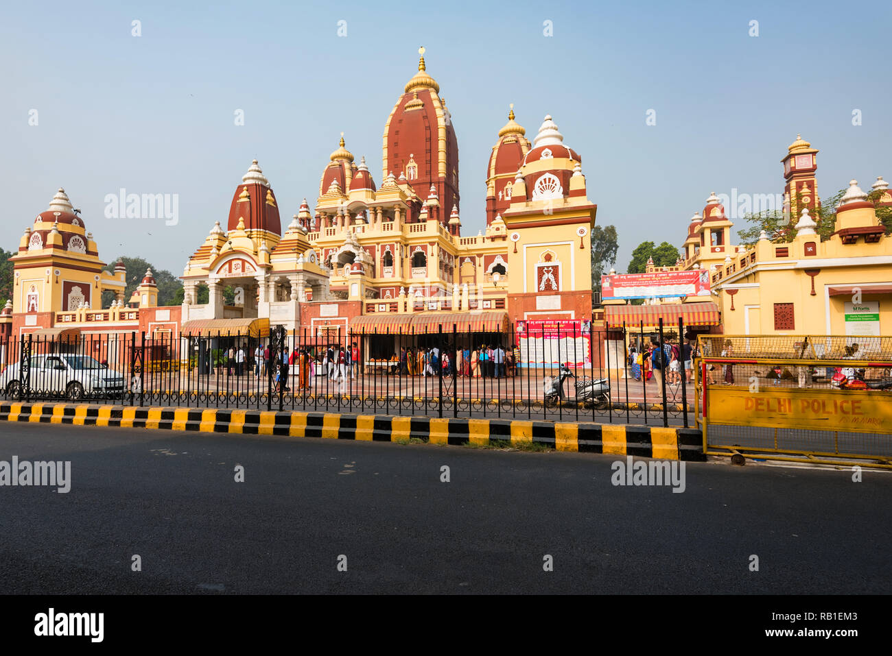 DELHI, INDIA - NOVEMBER 4, 2017: View of Laxminarayan Temple in Delhi ...