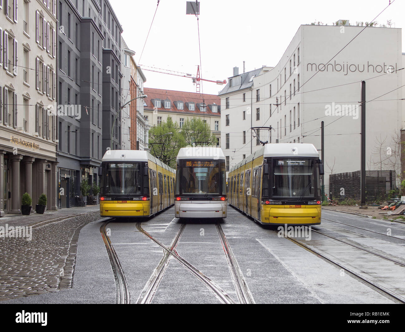 Three trams hi-res stock photography and images - Alamy