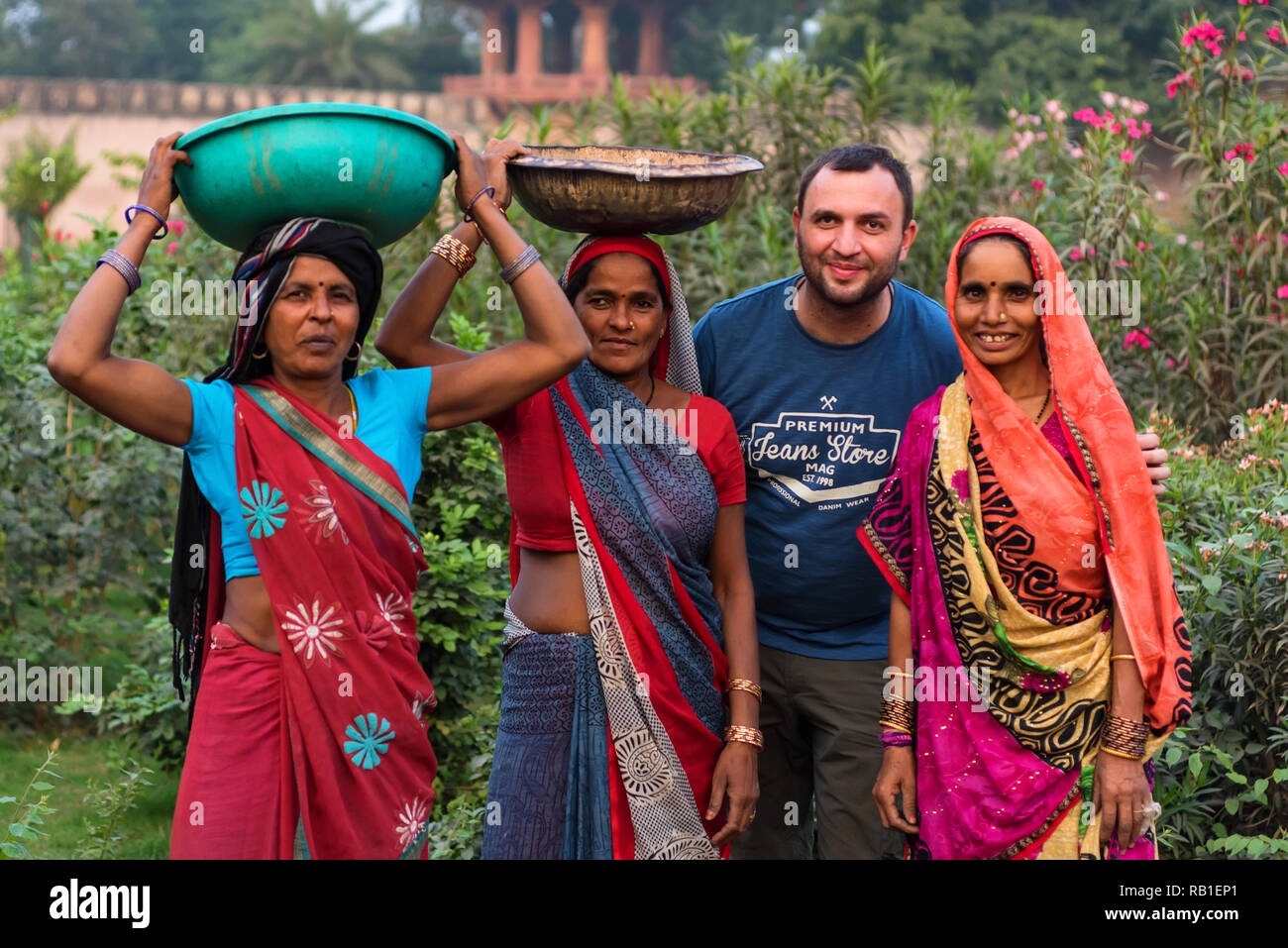 Male tourist india hi-res stock photography and images - Alamy