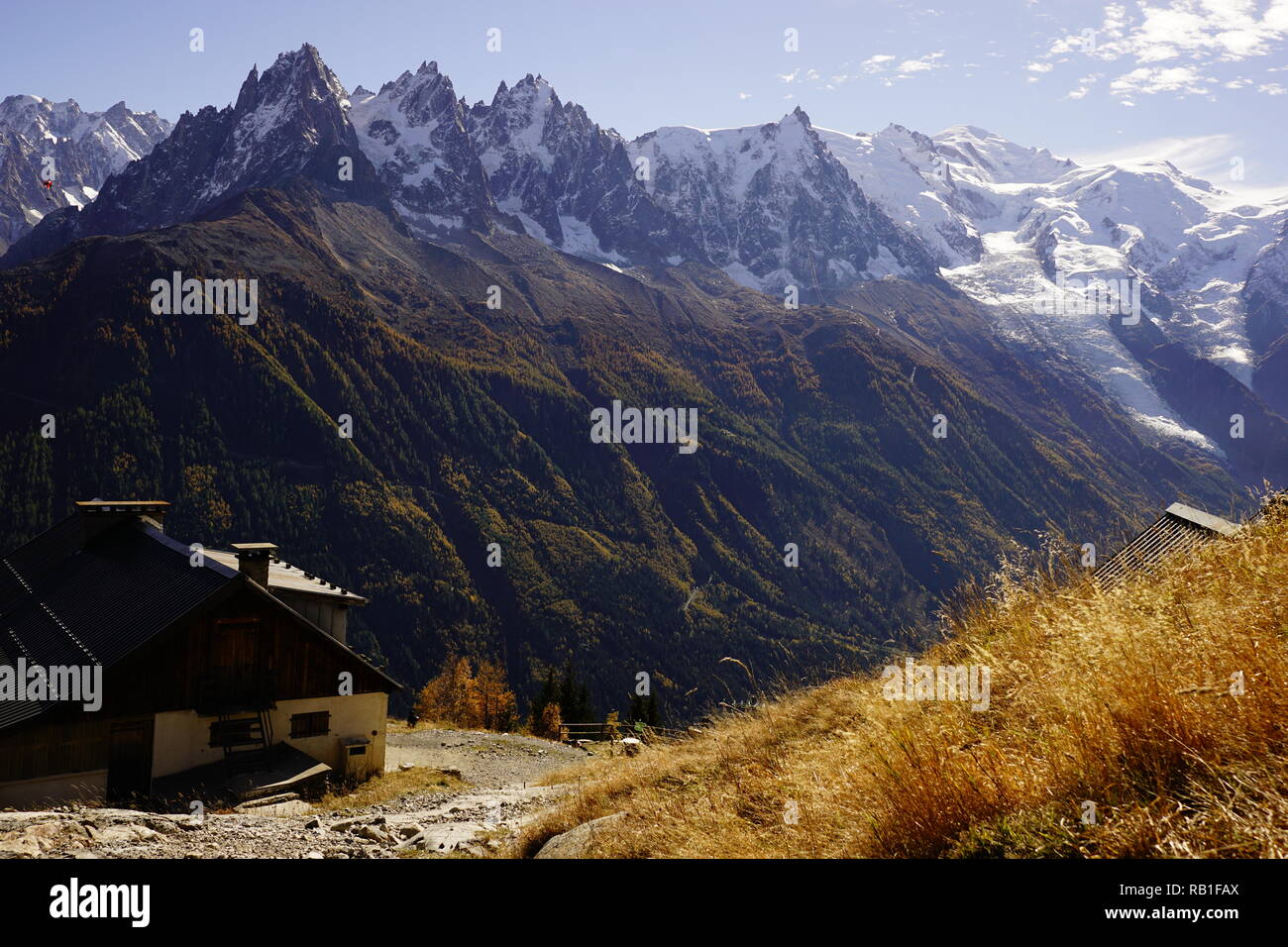 Fall in Chamonix valley, France Stock Photo - Alamy