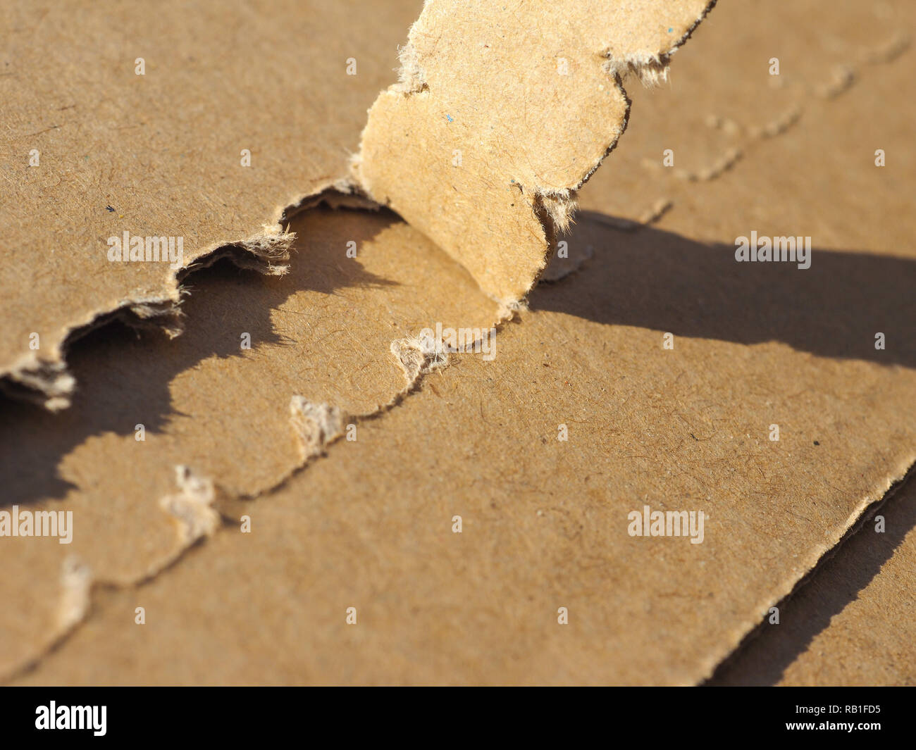 corrugated cardboard box for small packet parcel Stock Photo - Alamy