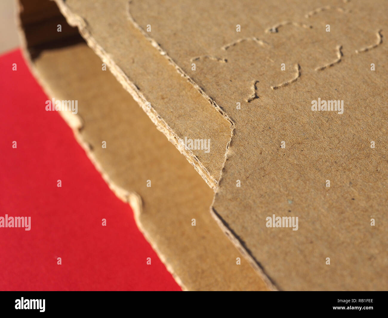corrugated cardboard box for small packet parcel Stock Photo - Alamy