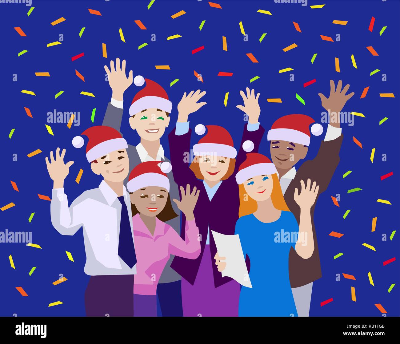Colleague Wave Stock Vector Images - Alamy