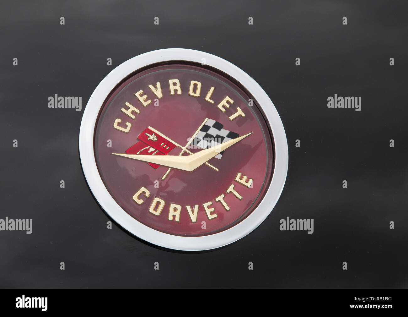 Chevy Corvette emblem Stock Photo - Alamy