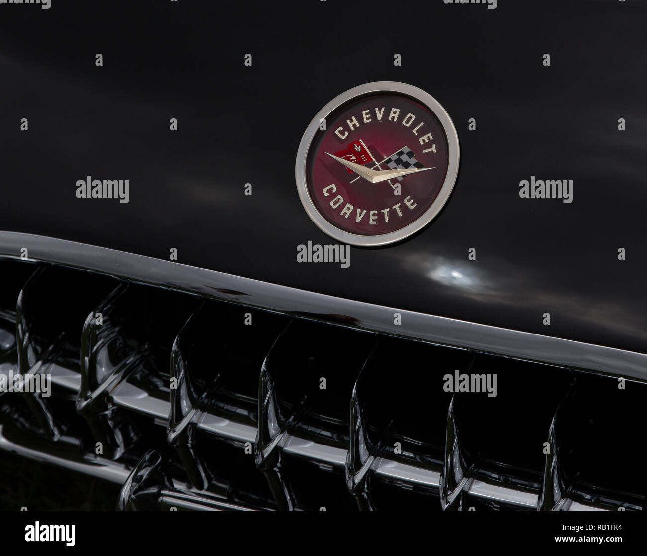 Chevy Corvette emblem Stock Photo - Alamy