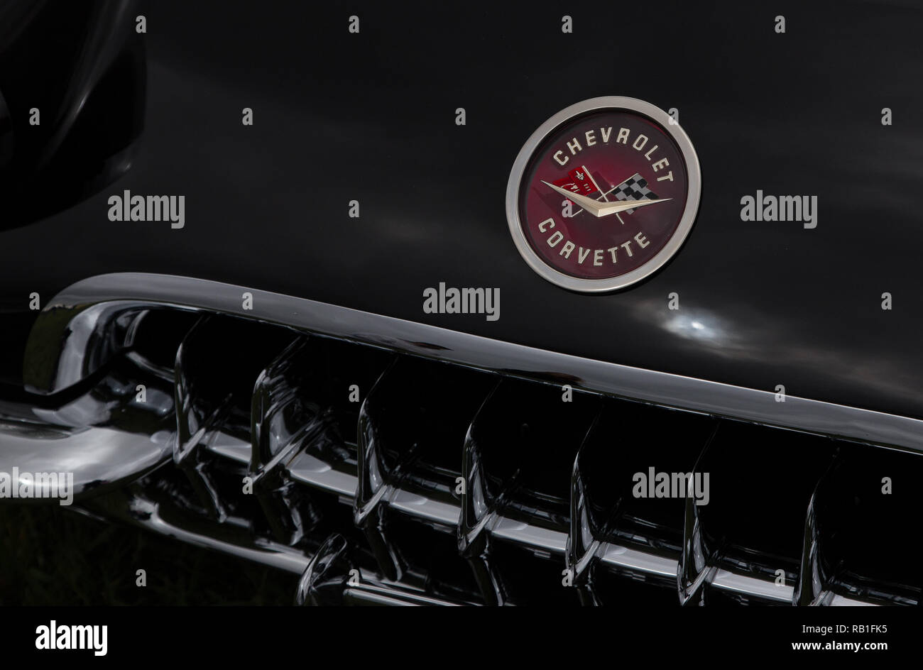 Chevy Corvette emblem Stock Photo - Alamy