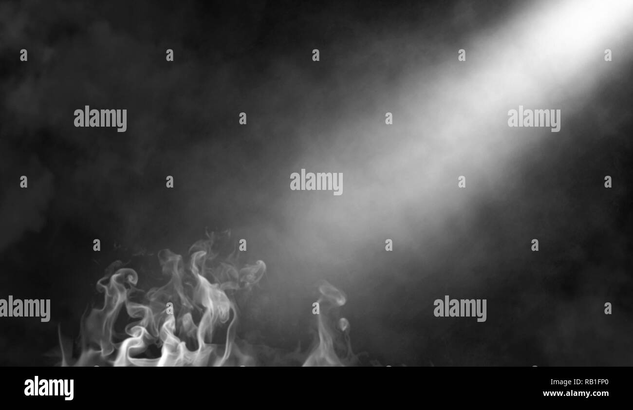 Abstract smoke with light effect. Lighting spotlighting texture ...