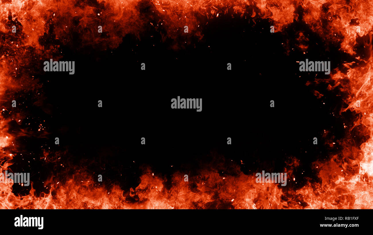 Flame frame hi-res stock photography and images - Alamy