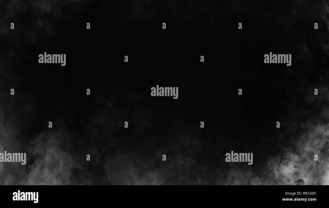 Border from smoke. Misty effect for film , text or space Stock Photo ...