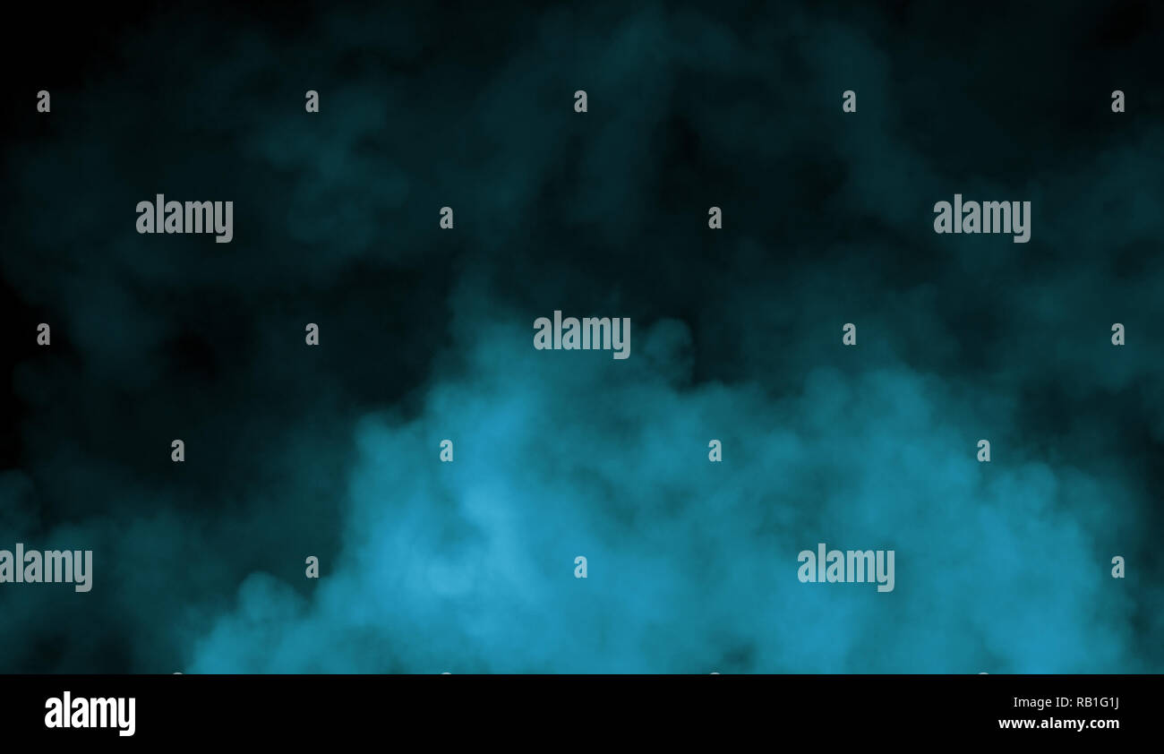 Abstract bluesmoke mist fog on a black background. Texture. Design ...