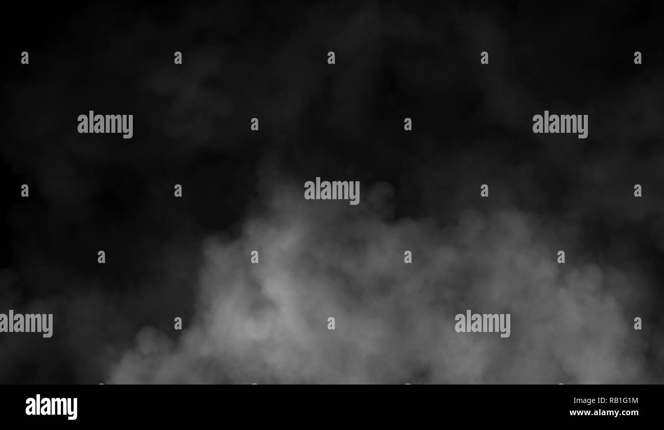 Abstract smoke mist fog on a black background. Texture. Design element ...