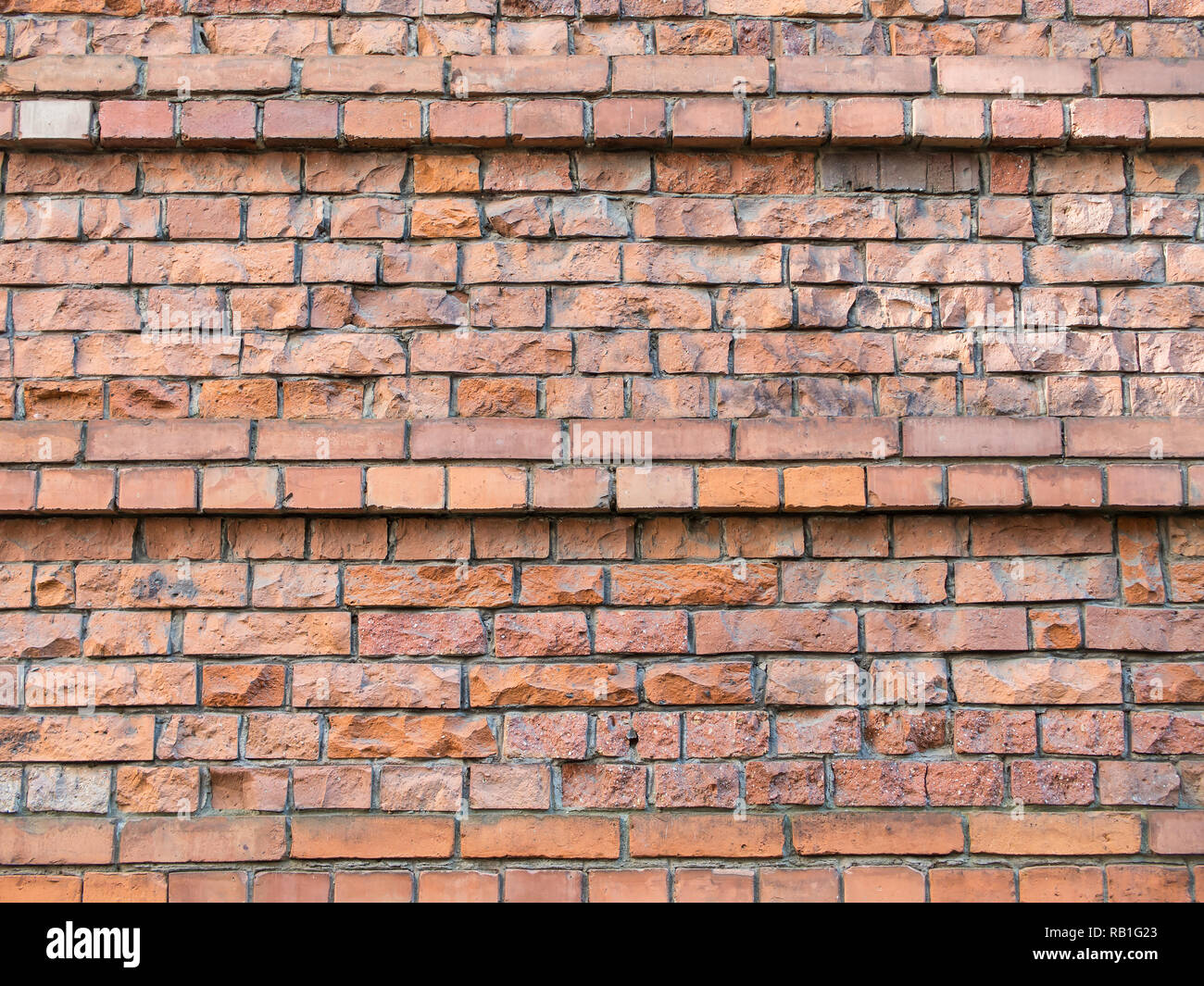 Old Orange Red Brick Wall, Background Texture Stock Photo - Alamy