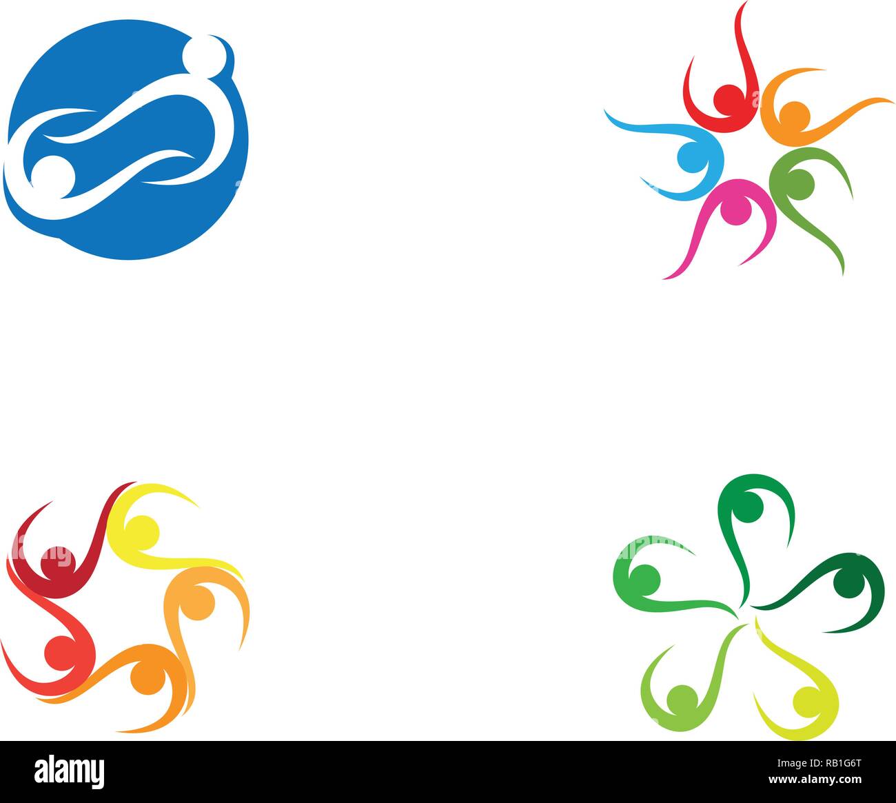 Group community team people logo and symbols Stock Vector Image & Art ...