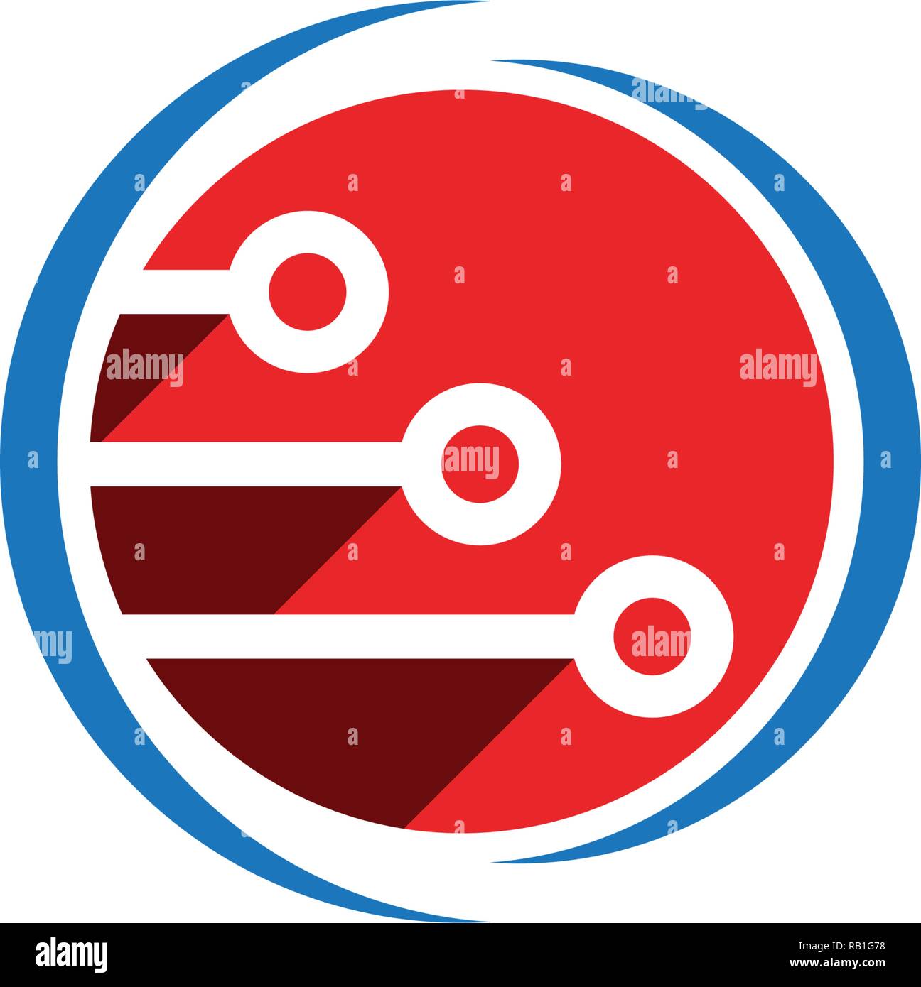 internet cable logo and symbols vector template Stock Vector Image ...