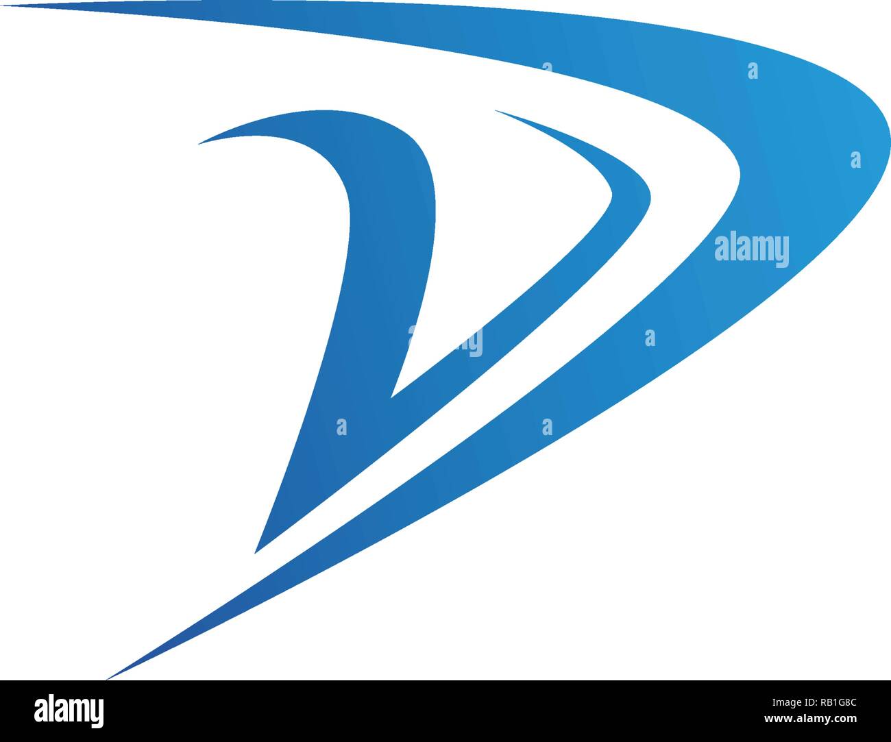D logo and symbol fast Stock Vector Image & Art - Alamy