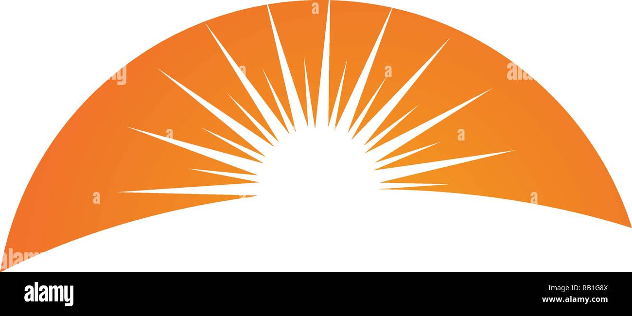 Sun logo and symbol vector Stock Vector Image & Art - Alamy