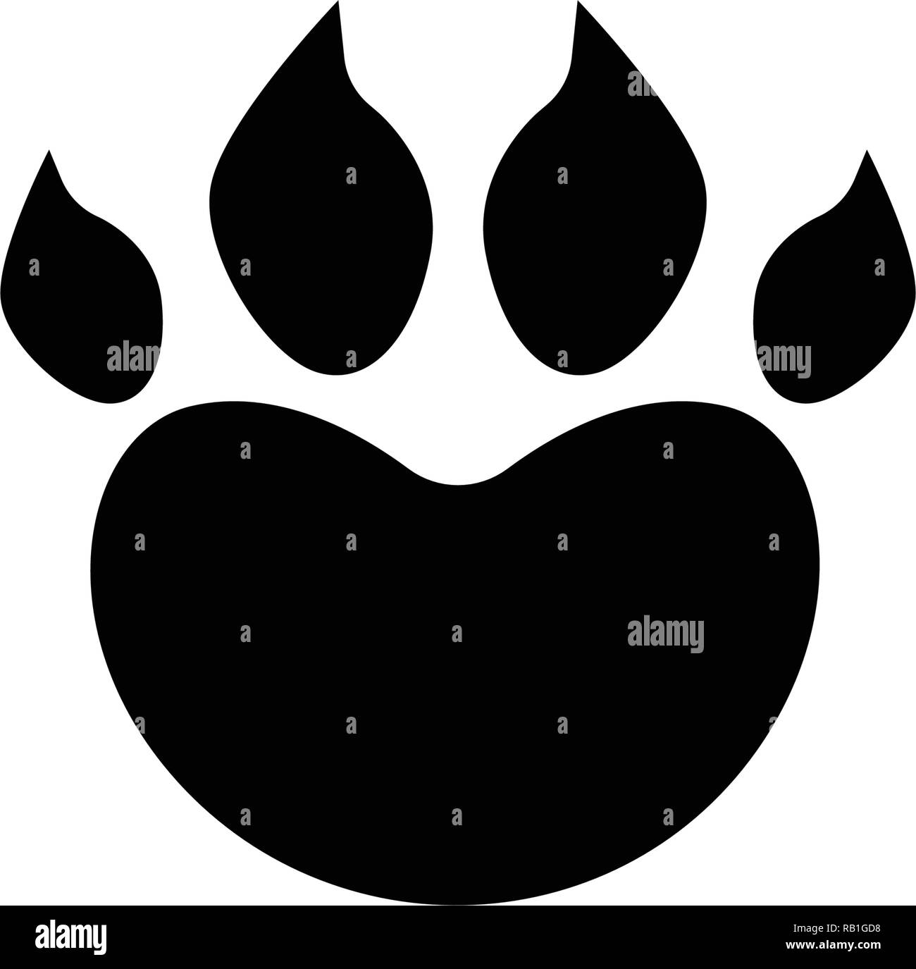Foot print dog animal logo and symbols Stock Vector Image & Art - Alamy