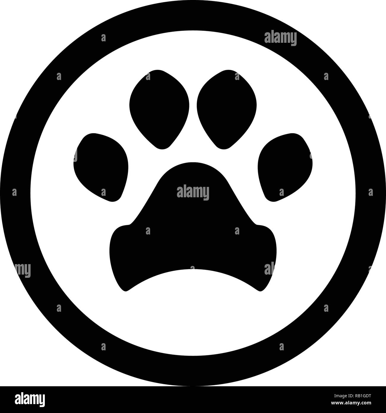Foot print dog animal logo and symbols Stock Vector Image & Art - Alamy