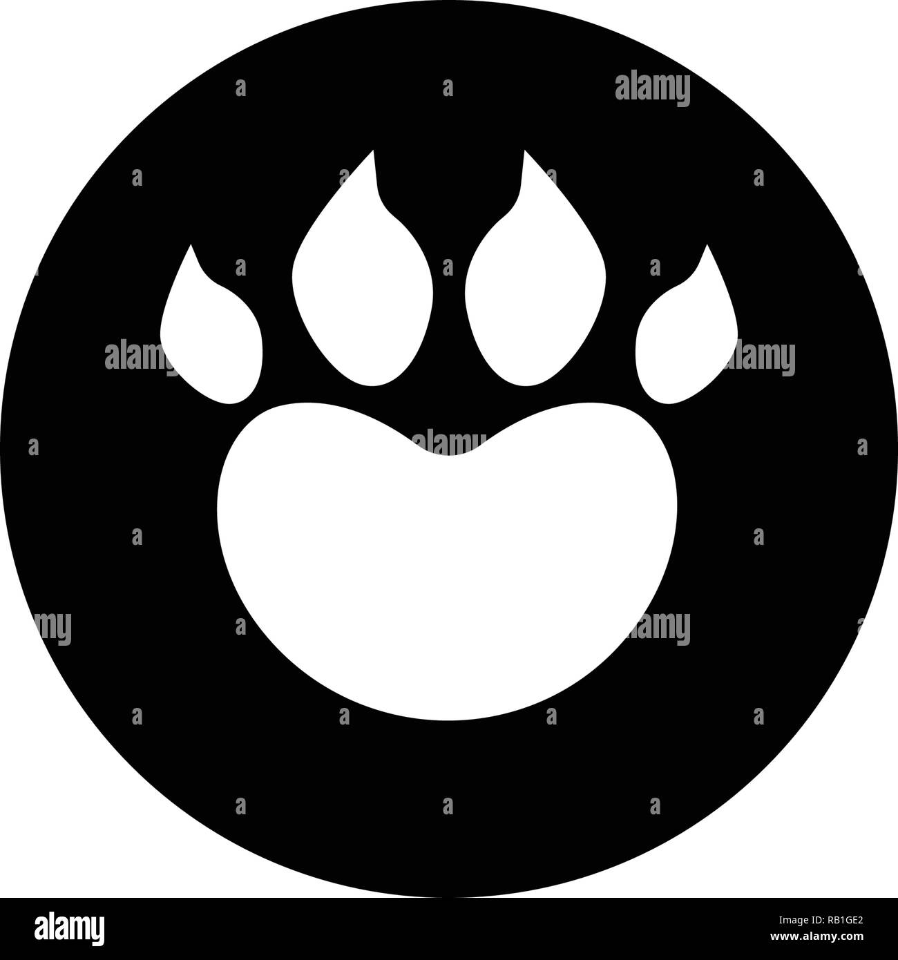 Foot print dog animal logo and symbols Stock Vector Image & Art - Alamy