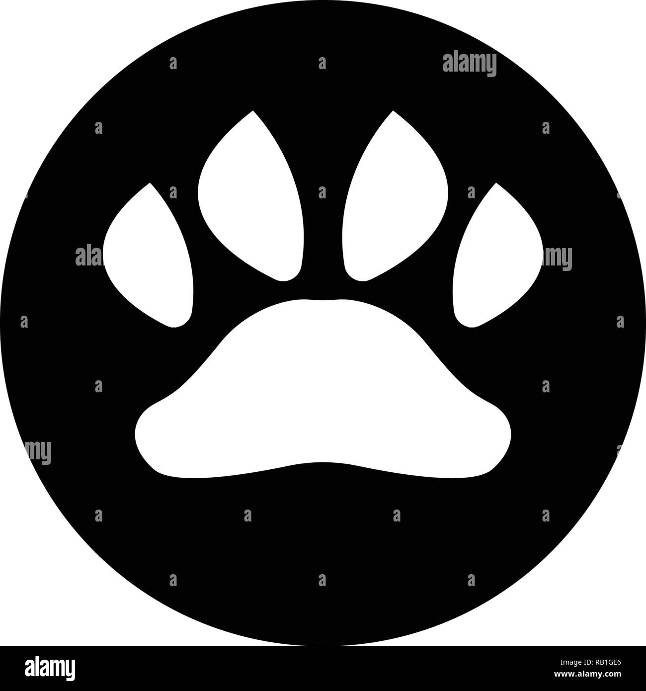 Foot print dog animal logo and symbols Stock Vector Image & Art - Alamy