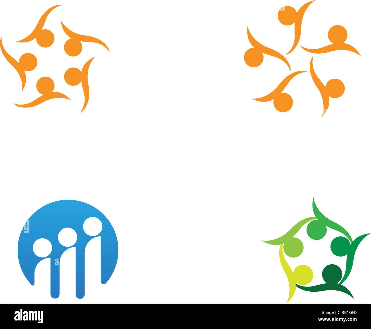 community people group logo and symbols Stock Vector Image & Art - Alamy