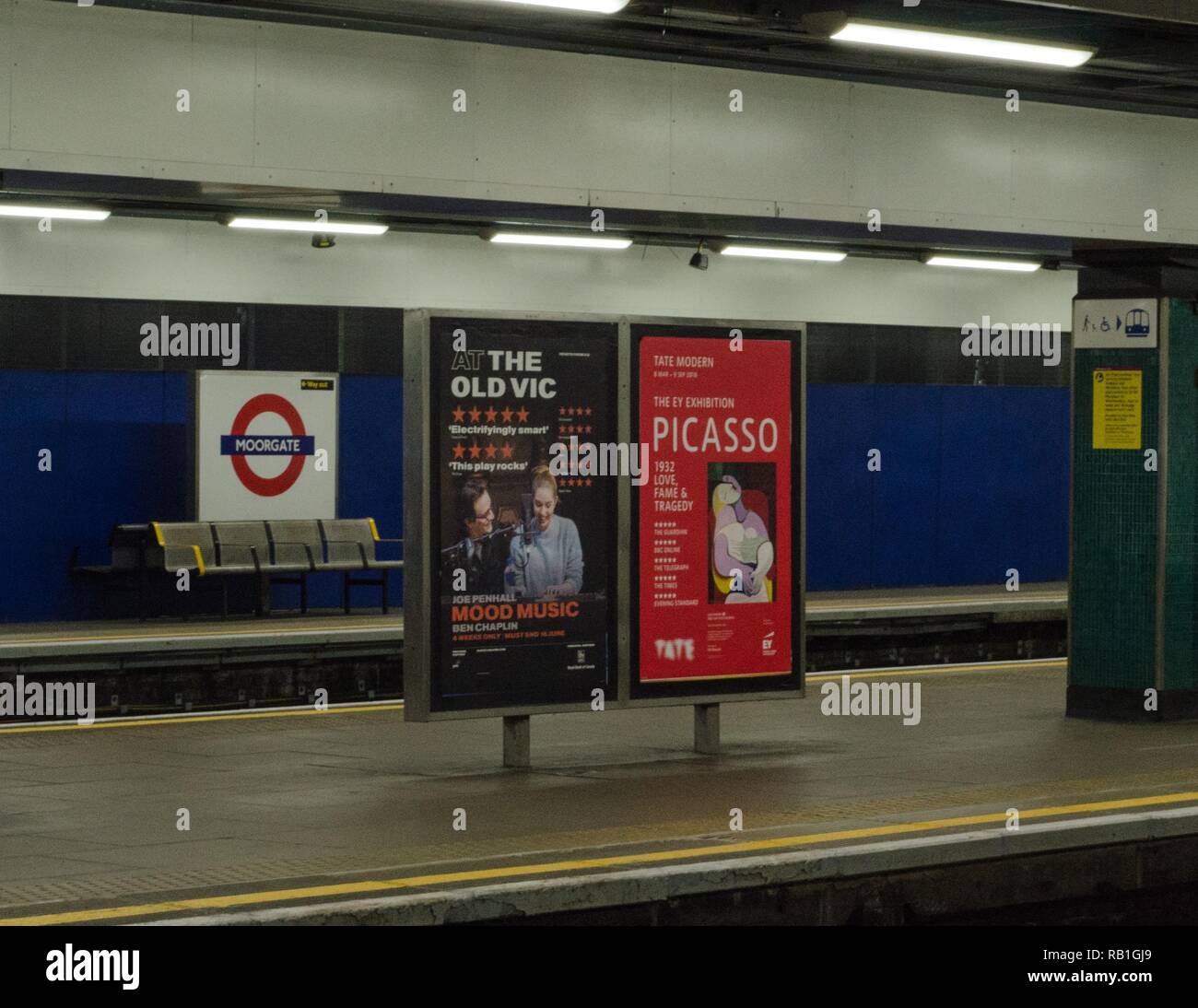 London underground station advert hi-res stock photography and images ...