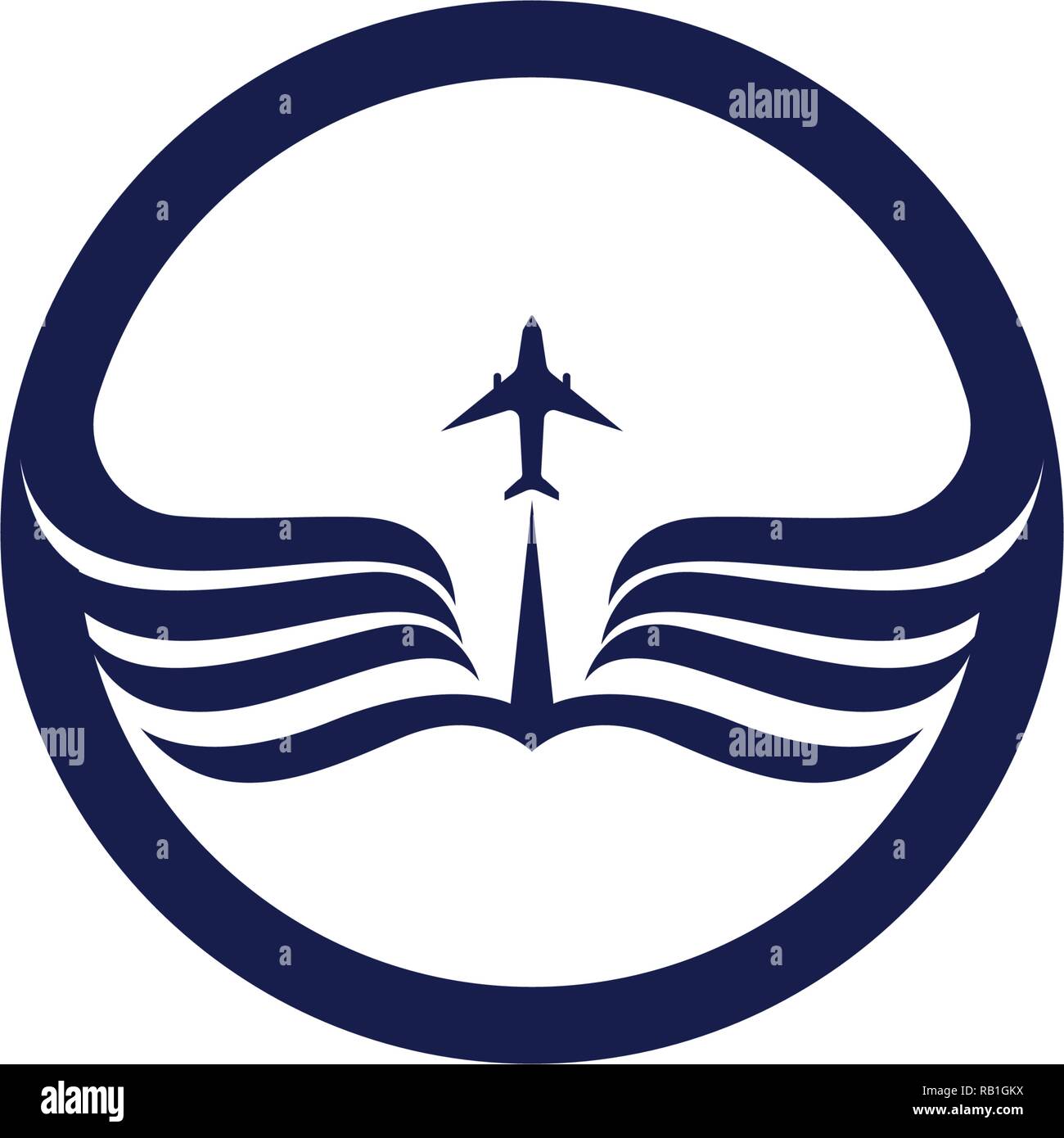 Airplane fly logo and symbols vector template app Stock Vector Image ...