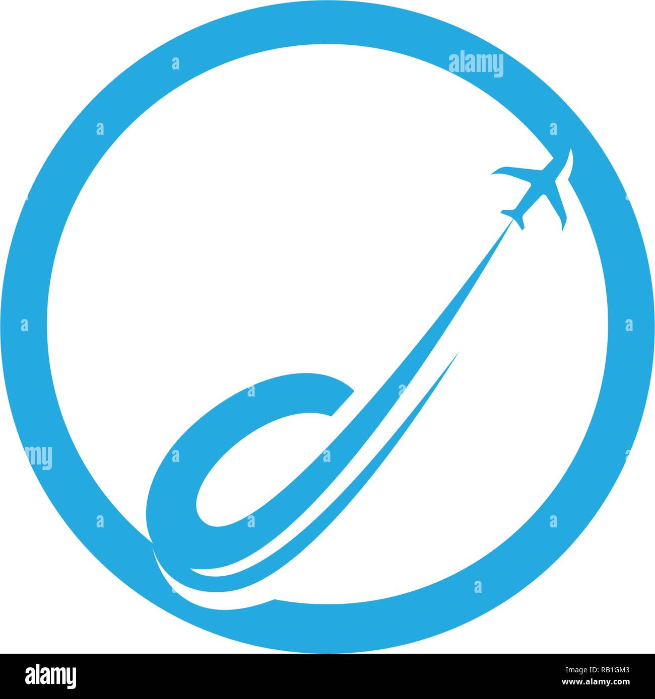 Airplane fly logo and symbols vector template app Stock Vector Image ...