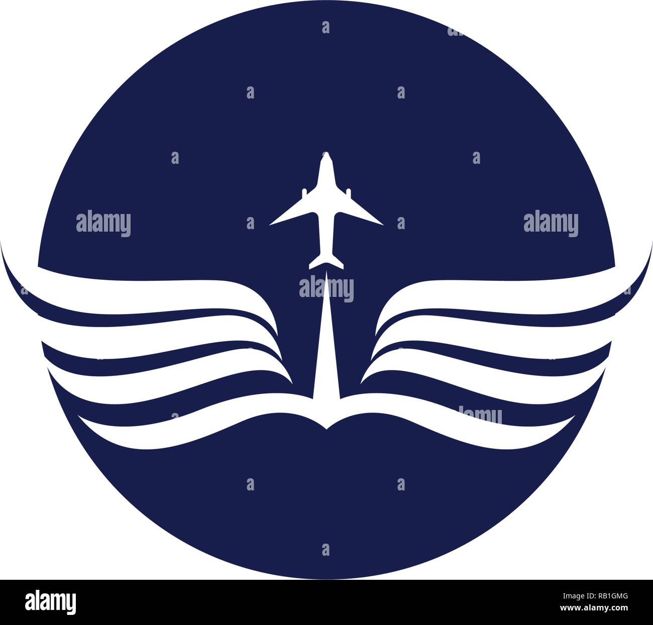 Airplane fly logo and symbols vector template app Stock Vector Image ...